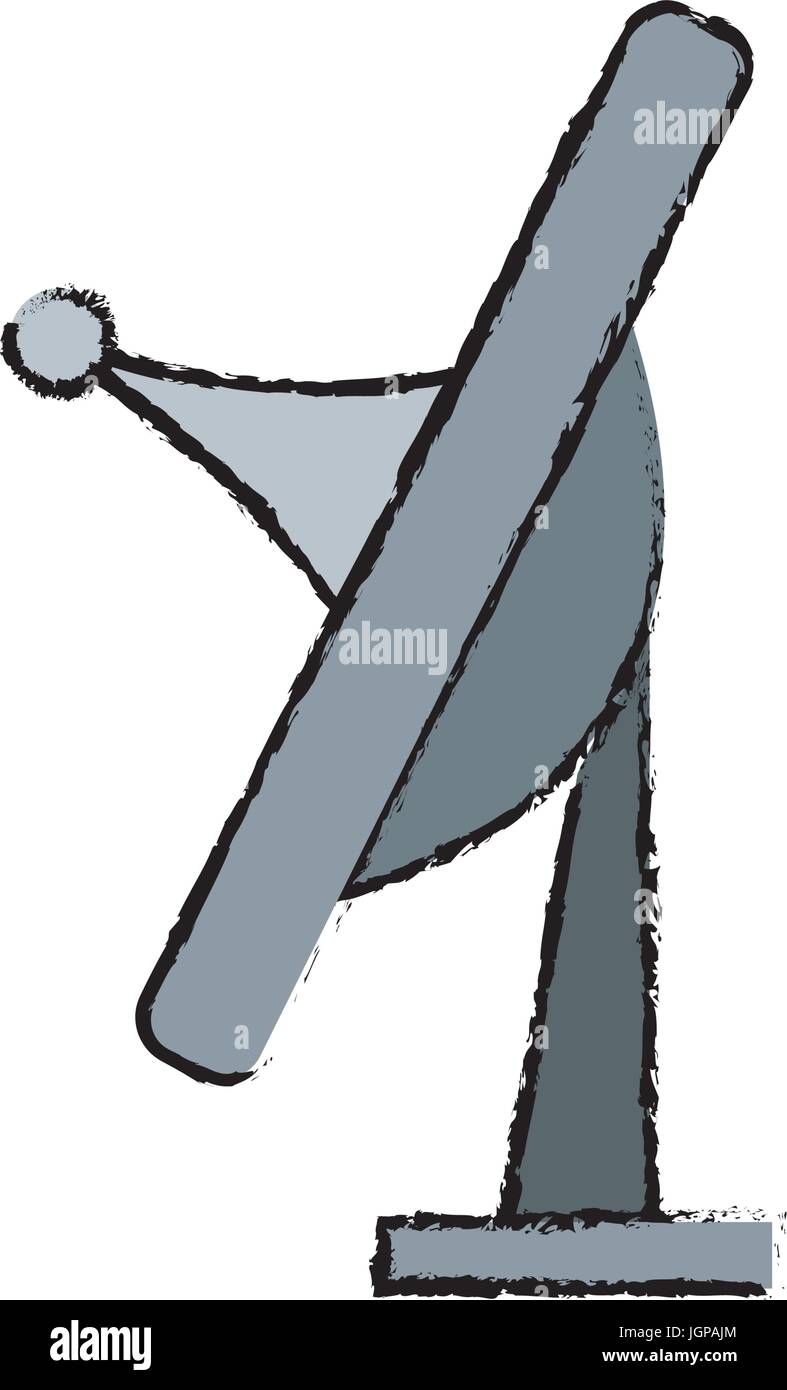 Drawing satellite antenna communication global hi-res stock photography and images - Alamy