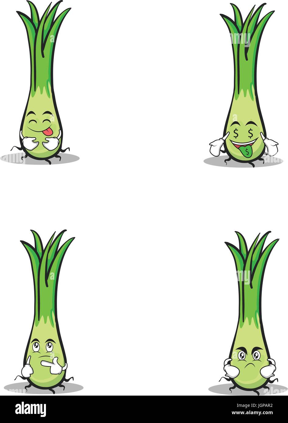 Cartoon Illustration Funny Comic Leek Stock Photos & Cartoon ...