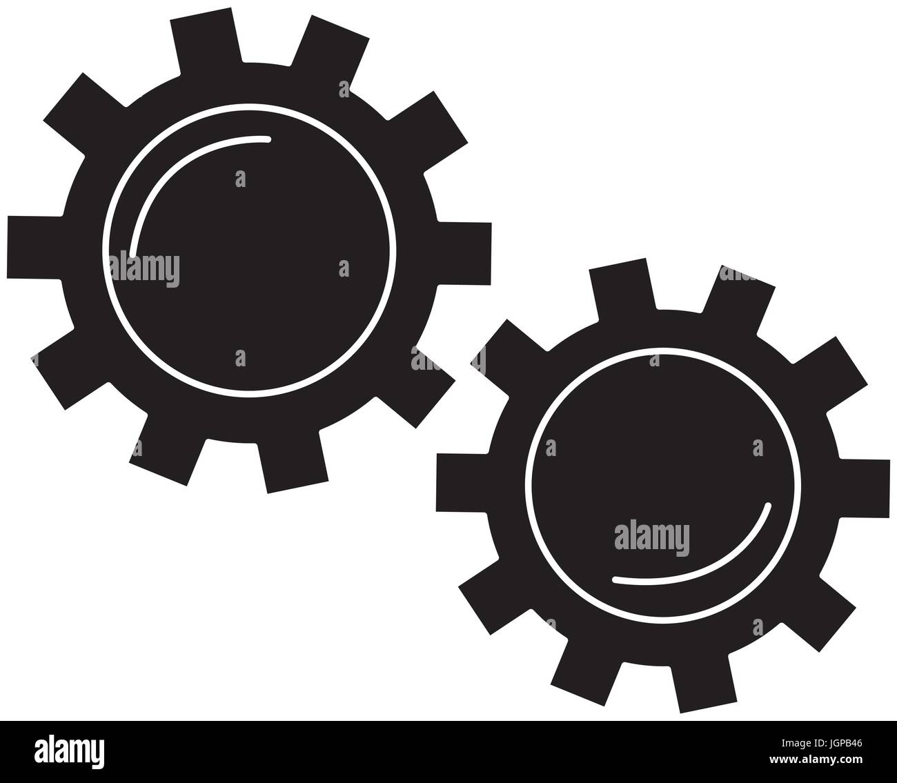 gears machinery isolated icon vector illustration design Stock Vector ...