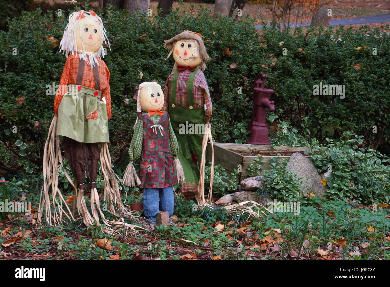 3 scarecrows hi-res stock photography and images - Alamy