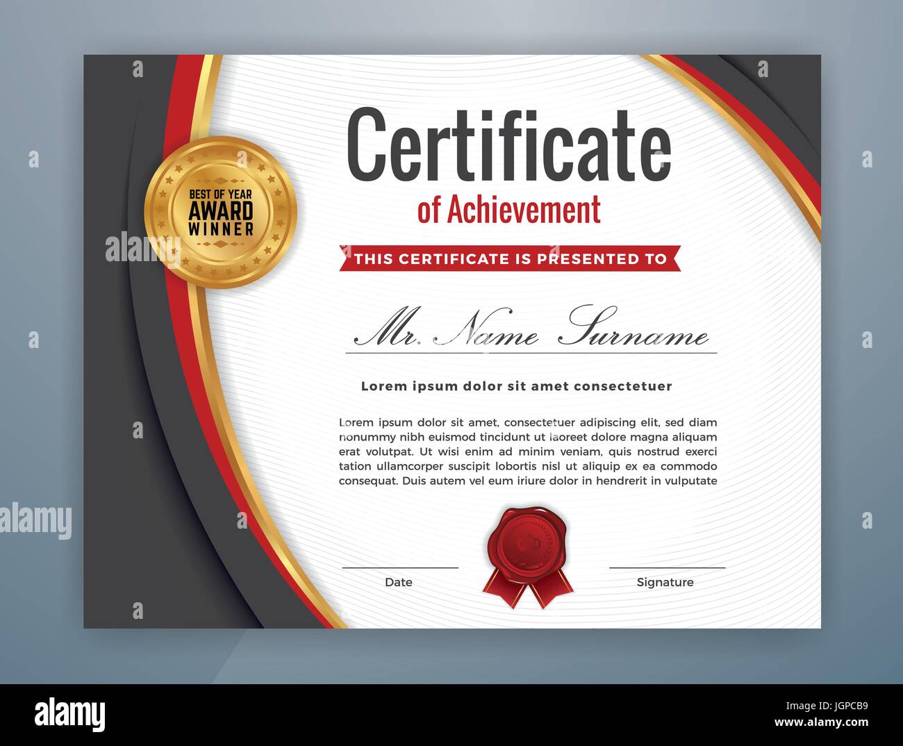 Multipurpose Modern Professional Certificate Template Design for Print ...