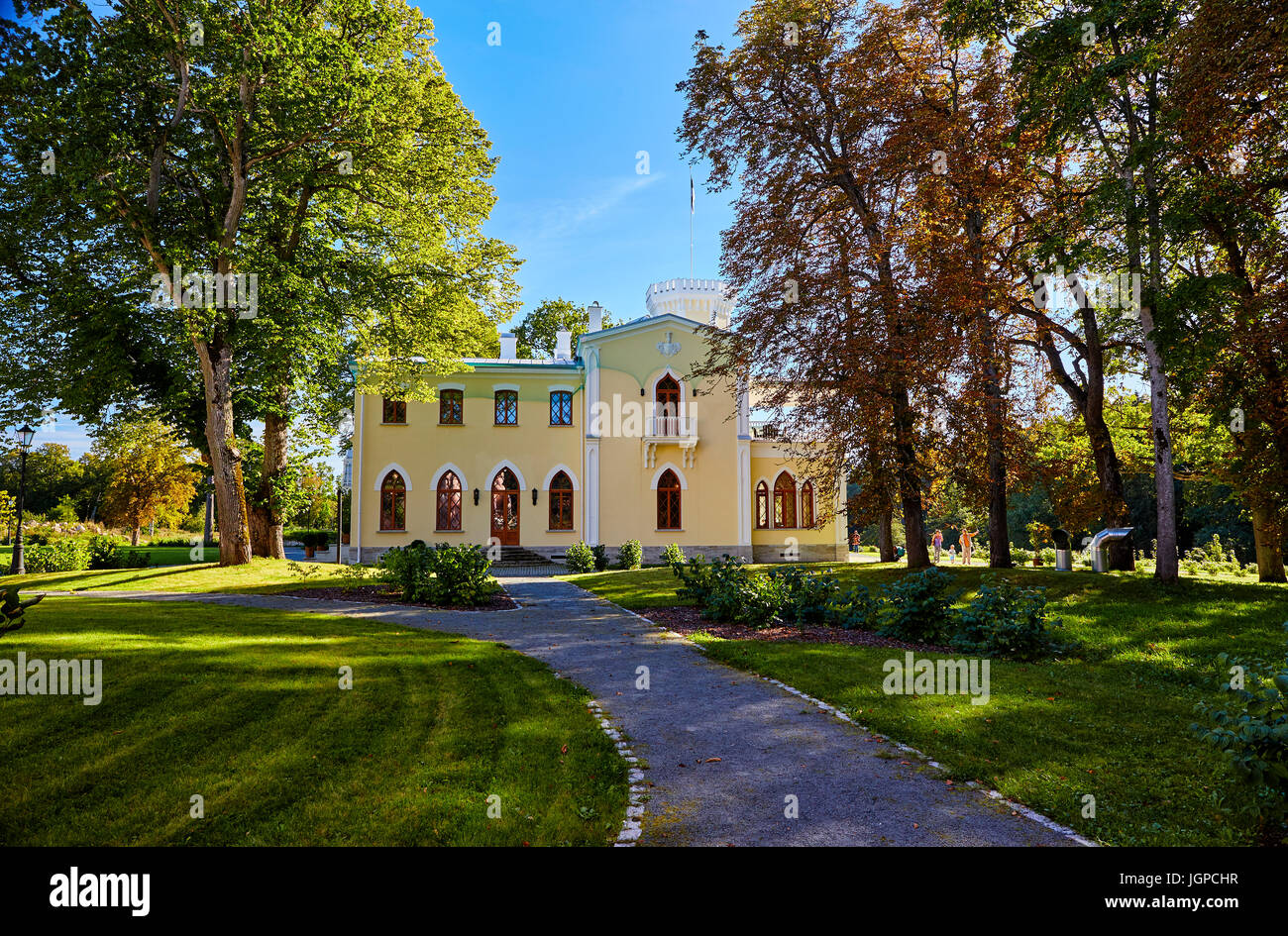 Building in the Keila-Joa park, Harjumaa, Estonia Stock Photo - Alamy