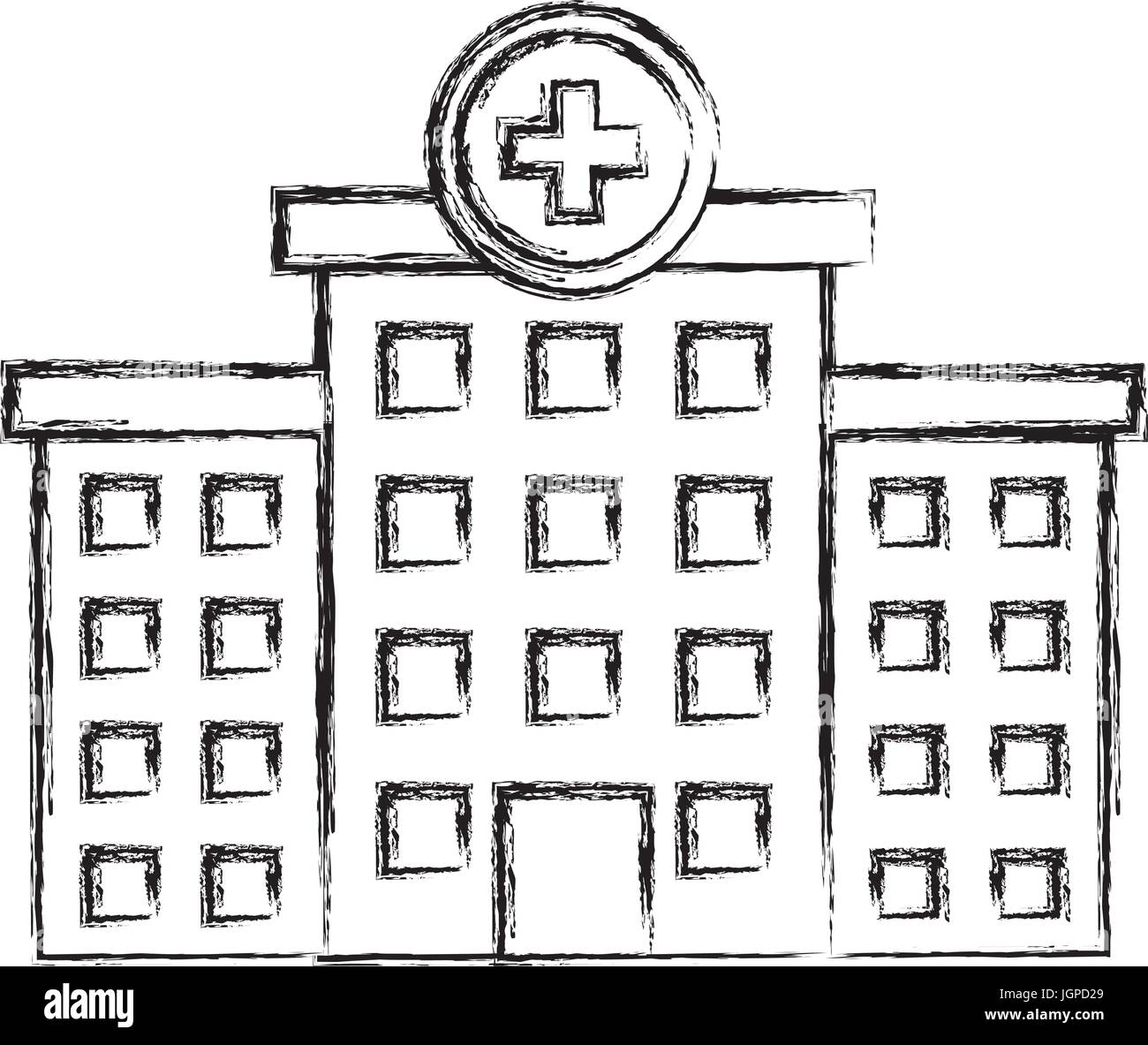 hospital building isolated icon Stock Vector Image & Art - Alamy