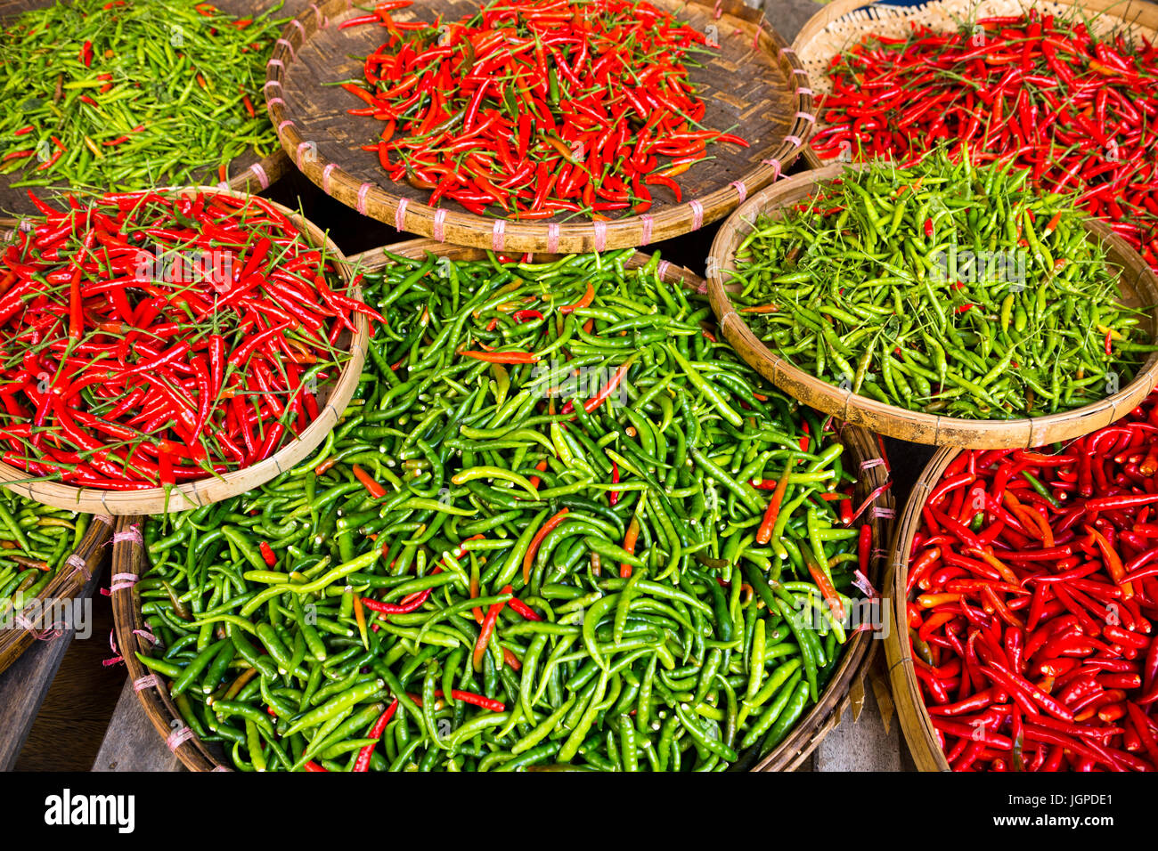 Chilli display chili pepper hi-res stock photography and images - Alamy