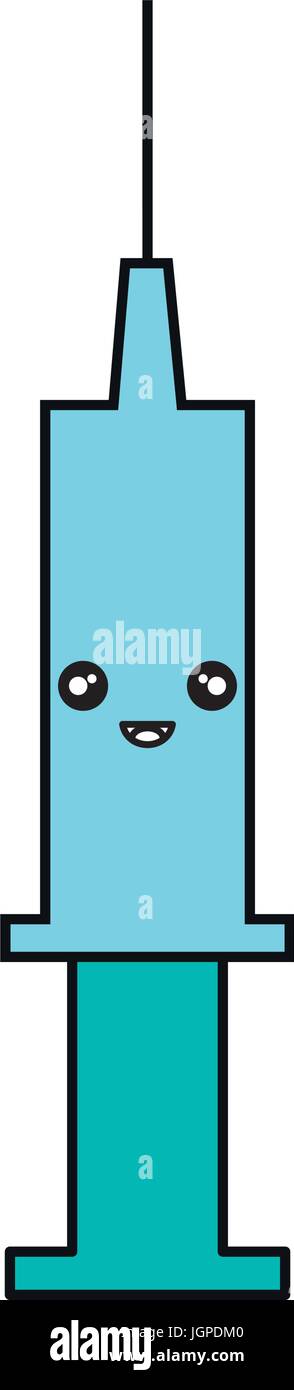 medical injection kawaii character Stock Vector Image & Art - Alamy