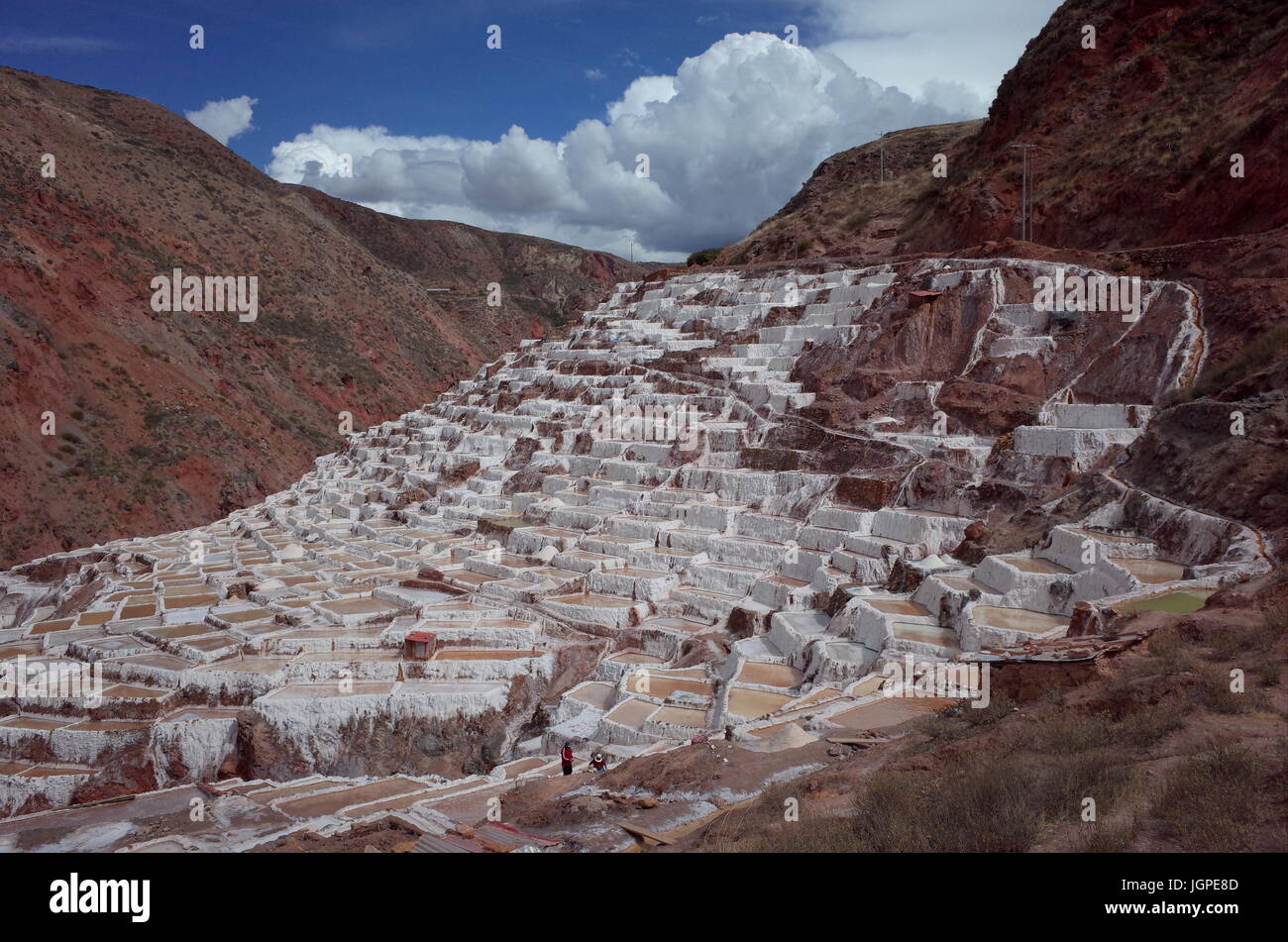 Maras salt mines Stock Photo - Alamy