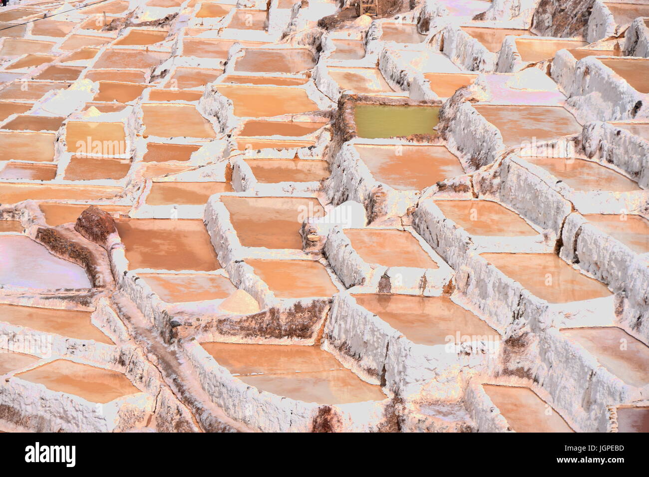 Maras salt mines Stock Photo - Alamy