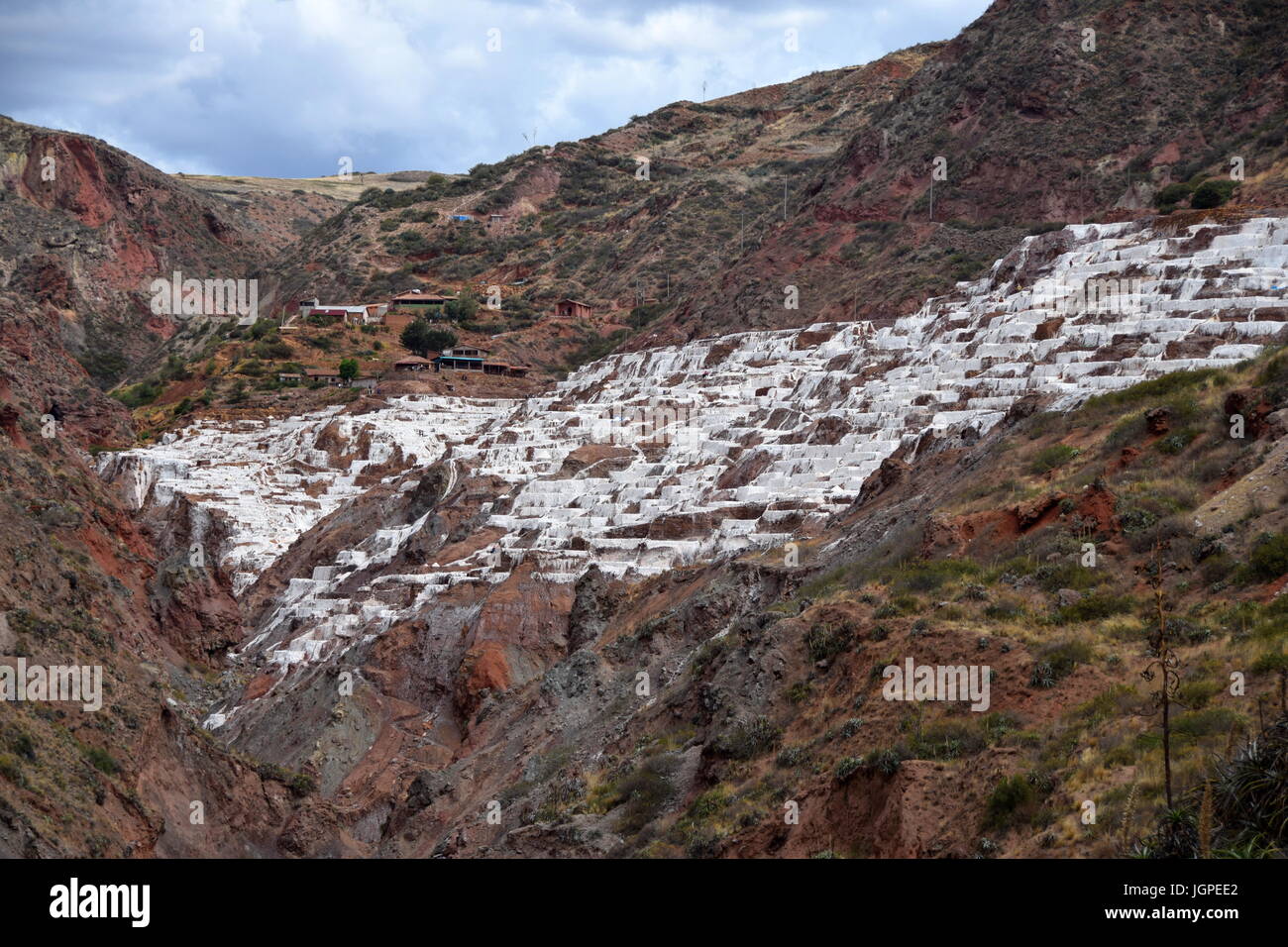 Maras salt mines Stock Photo - Alamy