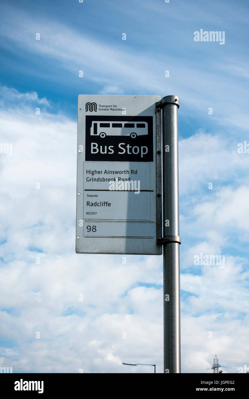 Manchester bus stop hi-res stock photography and images - Alamy