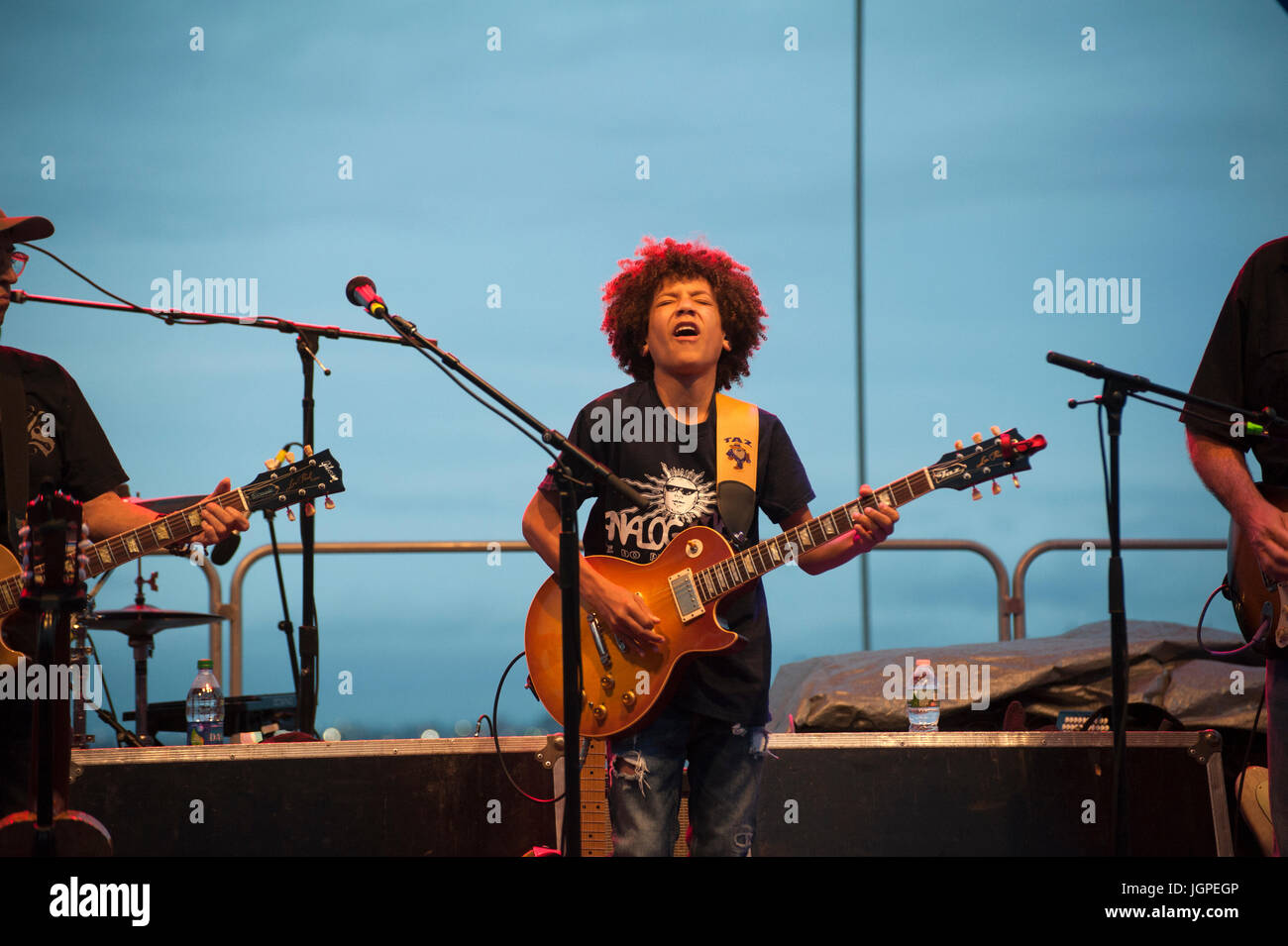 Brandon Niederauer “Taz,” a 14-year-old guitarist and vocalist, joined ...