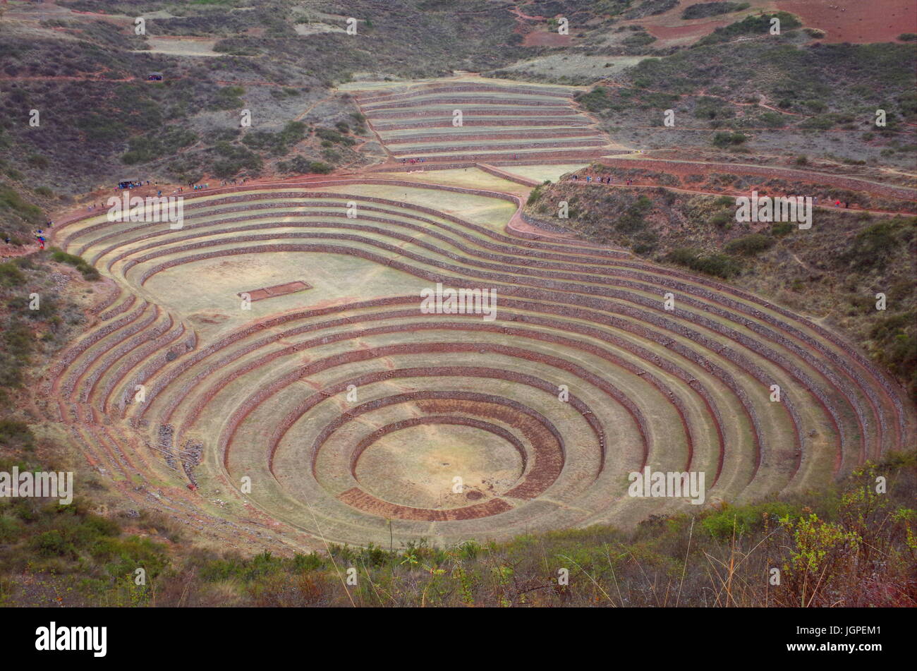 Moray agricultural terraces Stock Photo - Alamy