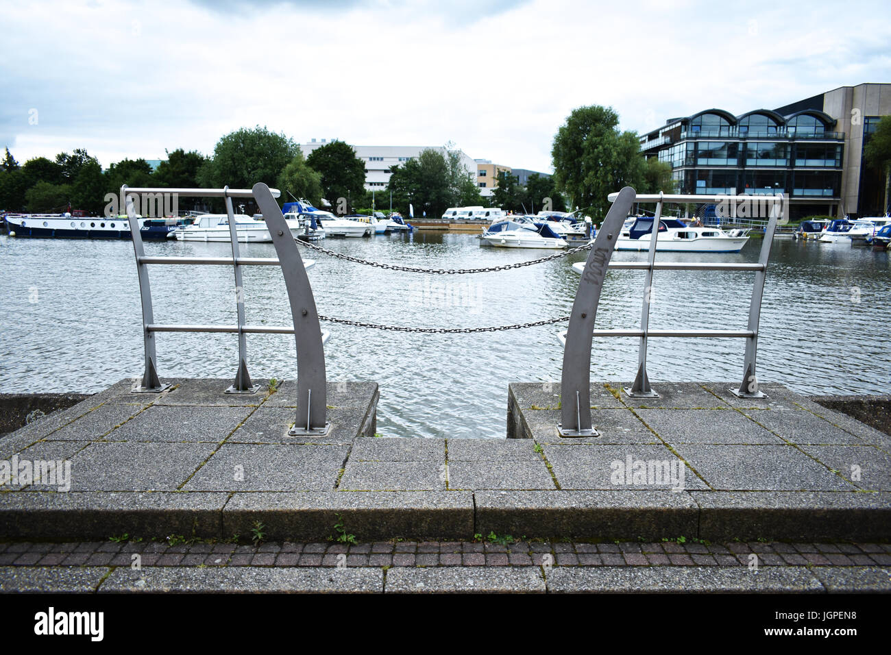 Metal docking gate riverside in Lincoln opposite Lincoln University ...