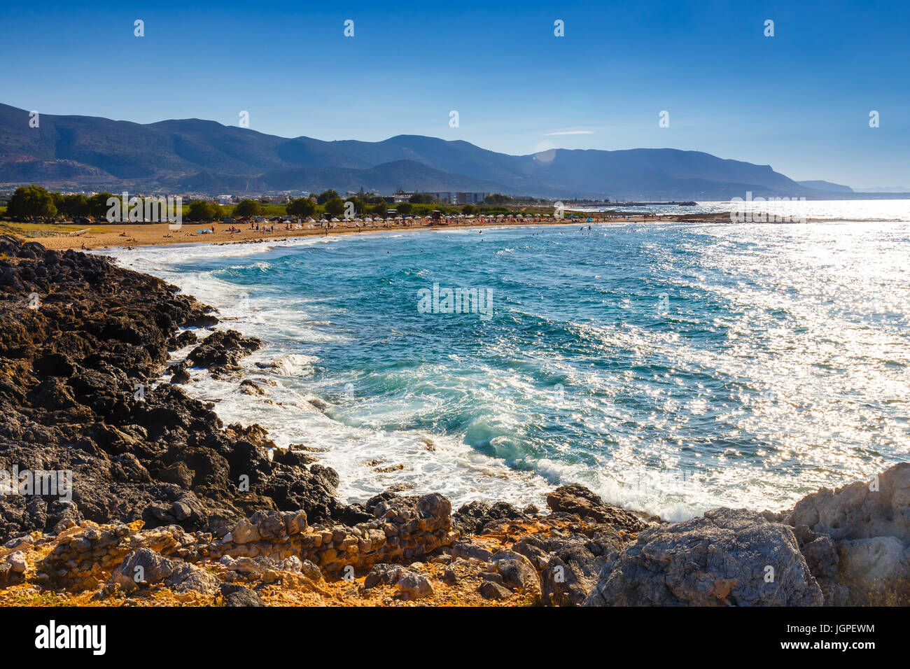 Malia crete hi-res stock photography and images - Alamy
