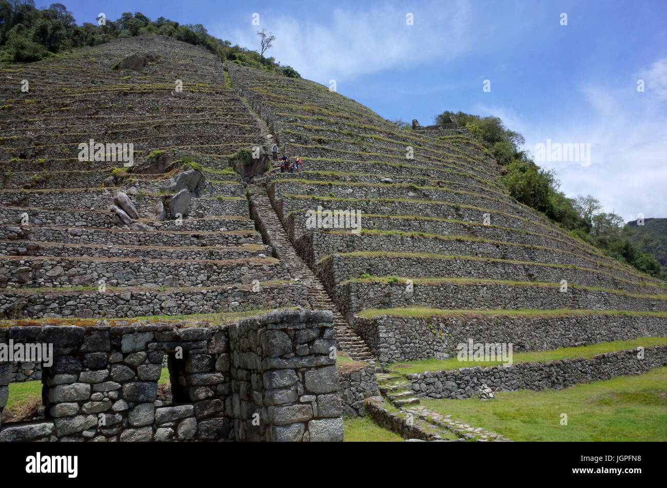 The Intipata ruins on the Inca Trail Stock Photo - Alamy