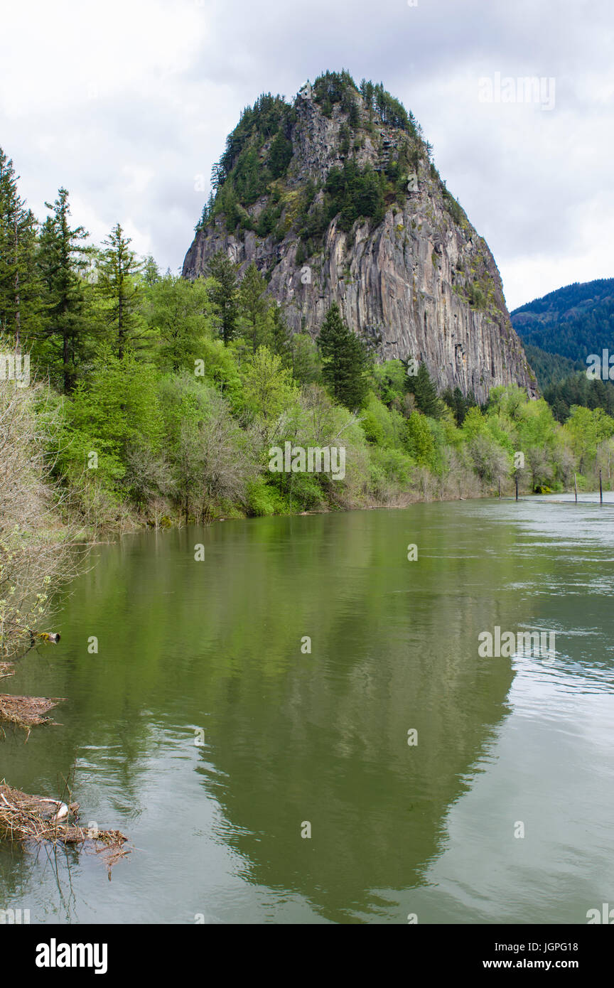 Beacon Rock on the Columbia RIver is a popular destination as it ...