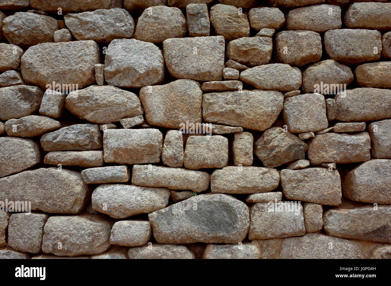 Example of Inca brickwork inside Machu Picchu Stock Photo - Alamy
