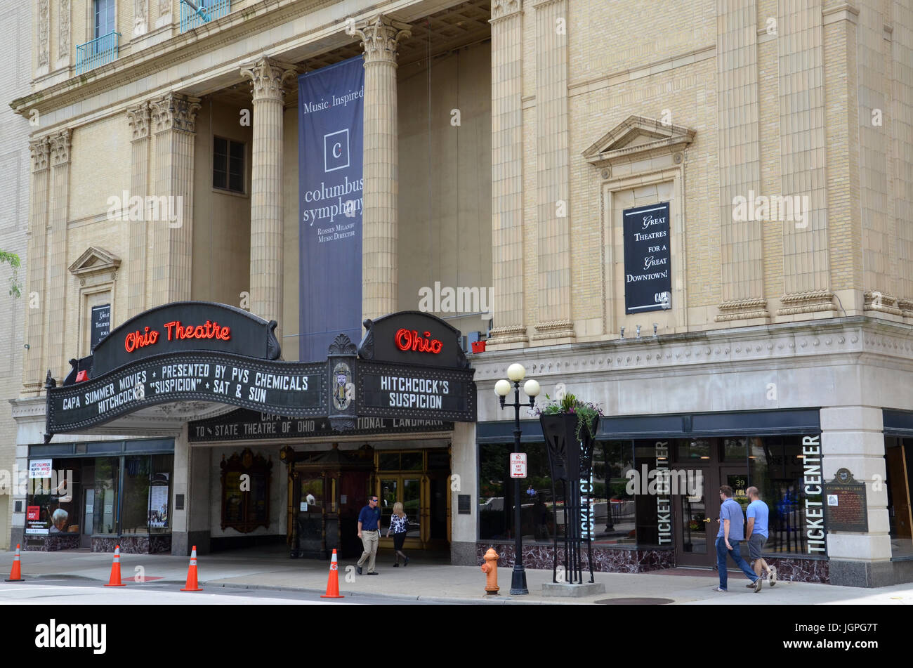 COLUMBUS, OH - JUNE 28: The Ohio Theatre in Columbus, Ohio is shown on ...