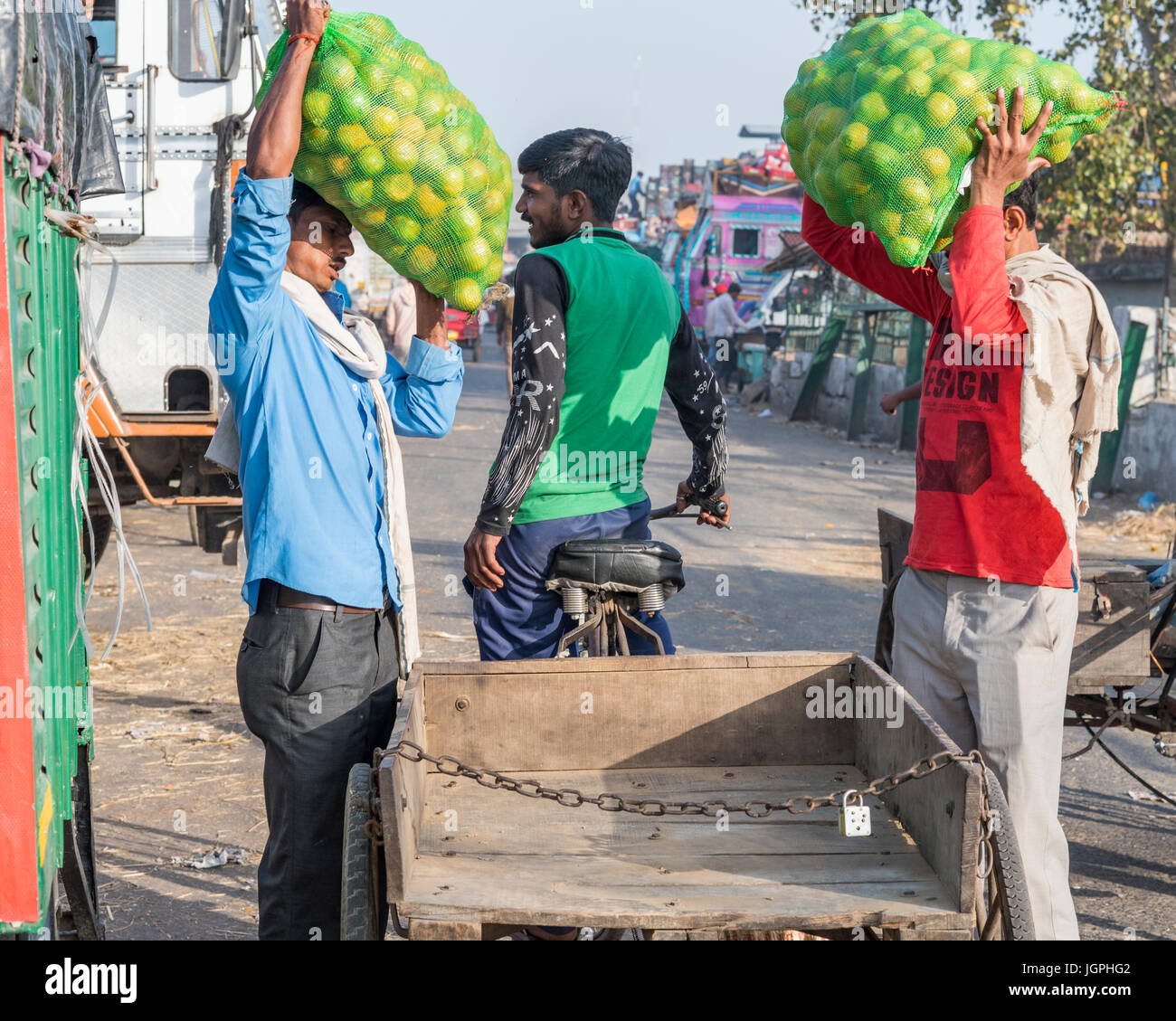 Azadpur wholesale market, delhi, india hi-res stock photography and ...