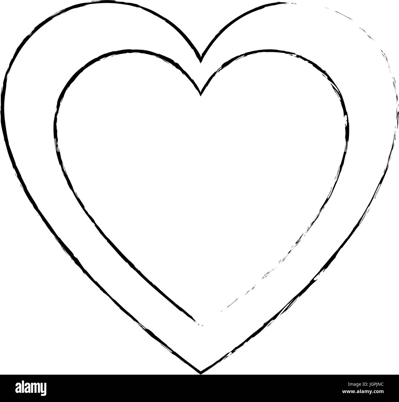 Decorative heart symbol icon vector illustration graphic design Stock ...