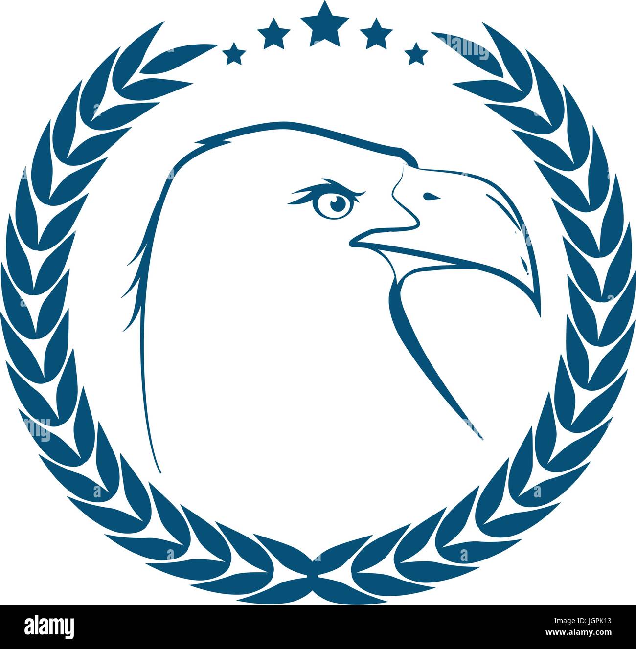 American eagle symbol icon vector illustration graphic design Stock ...