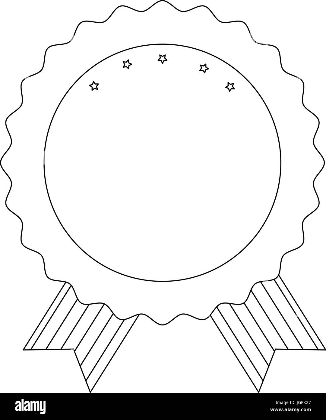 Award Ribbon Clipart Outline