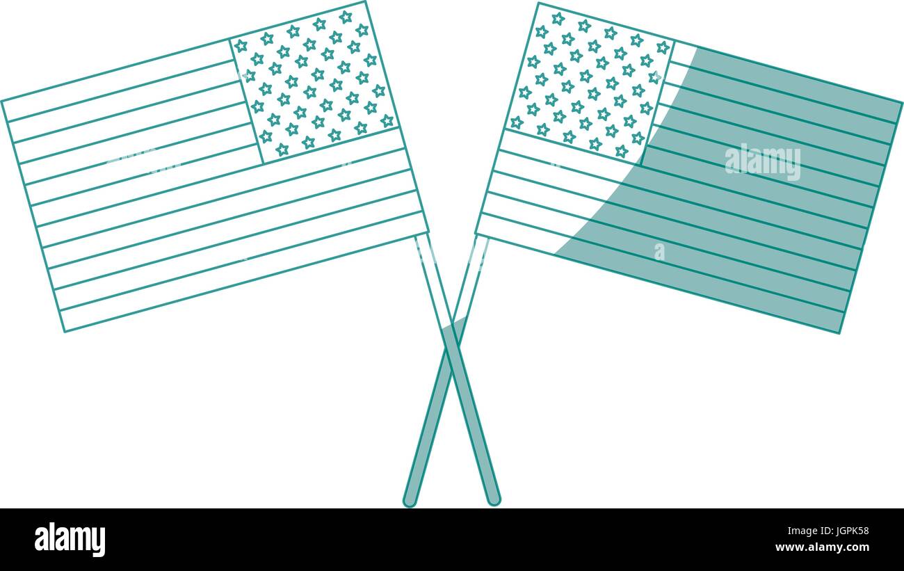 Crossed over with white flag Stock Vector Images - Alamy