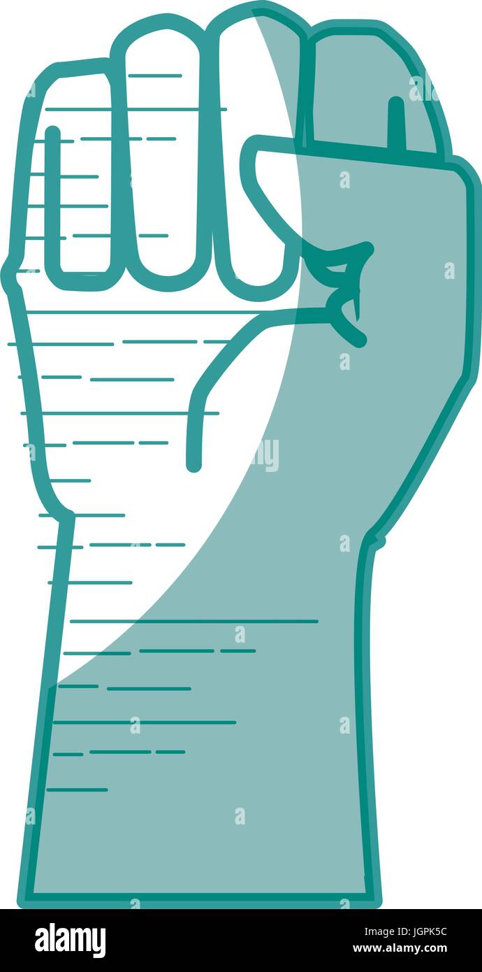 human hand icon over white background vector illustration Stock Vector ...