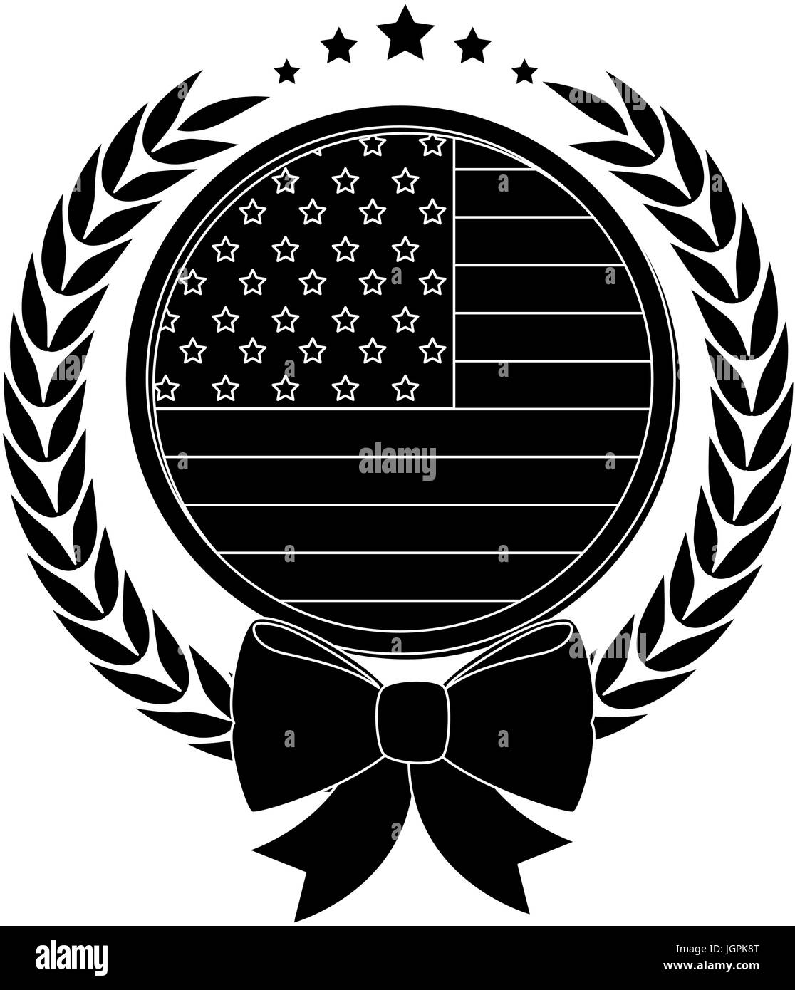 American flag state seal Black and White Stock Photos & Images - Alamy