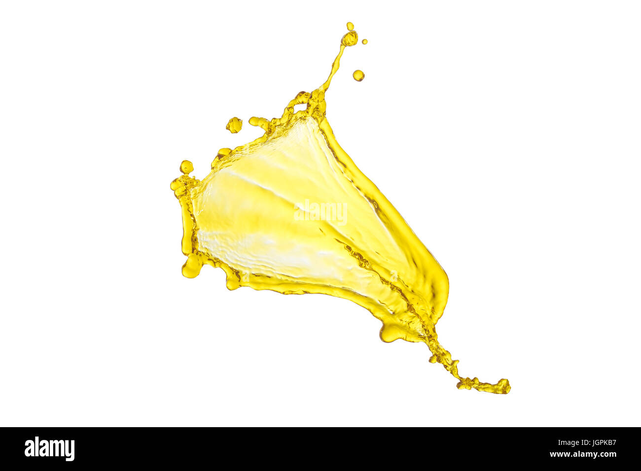 flying beautiful cooking oil isolated over white background Stock Photo ...