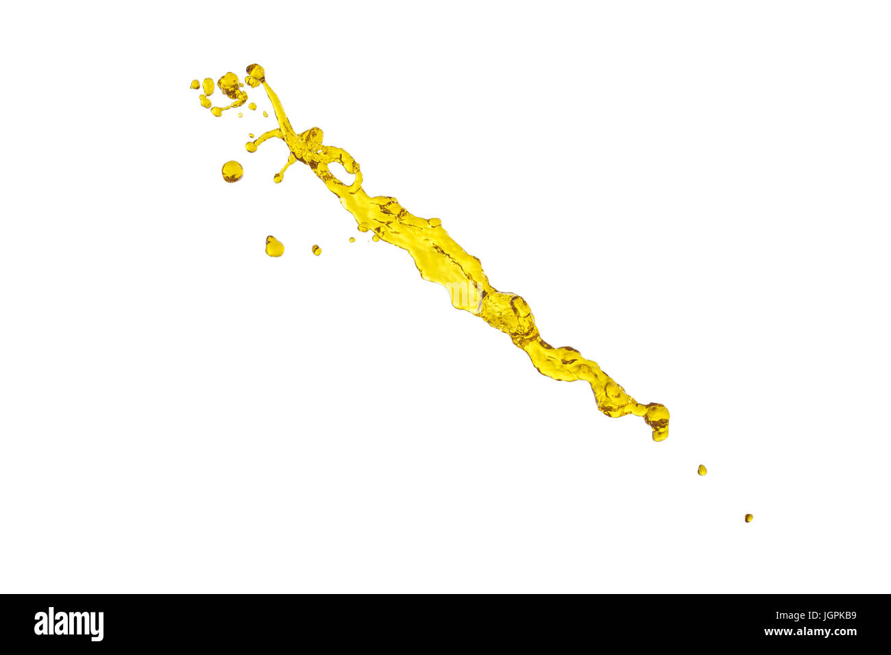 flying beautiful engine oil isolated over white background and many ...