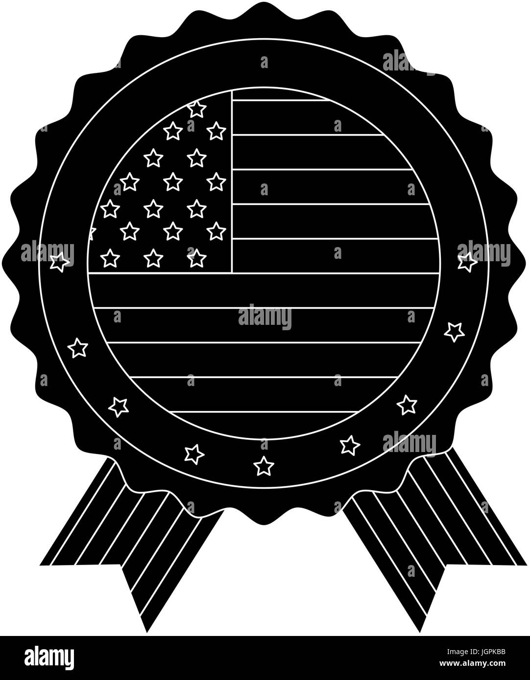 seal stamp with usa country flag icon over white background vector ...