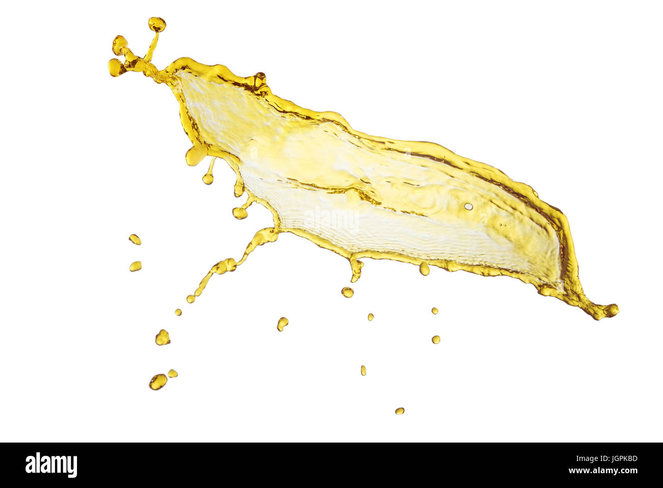 flying beautiful engine oil isolated over white background and many ...