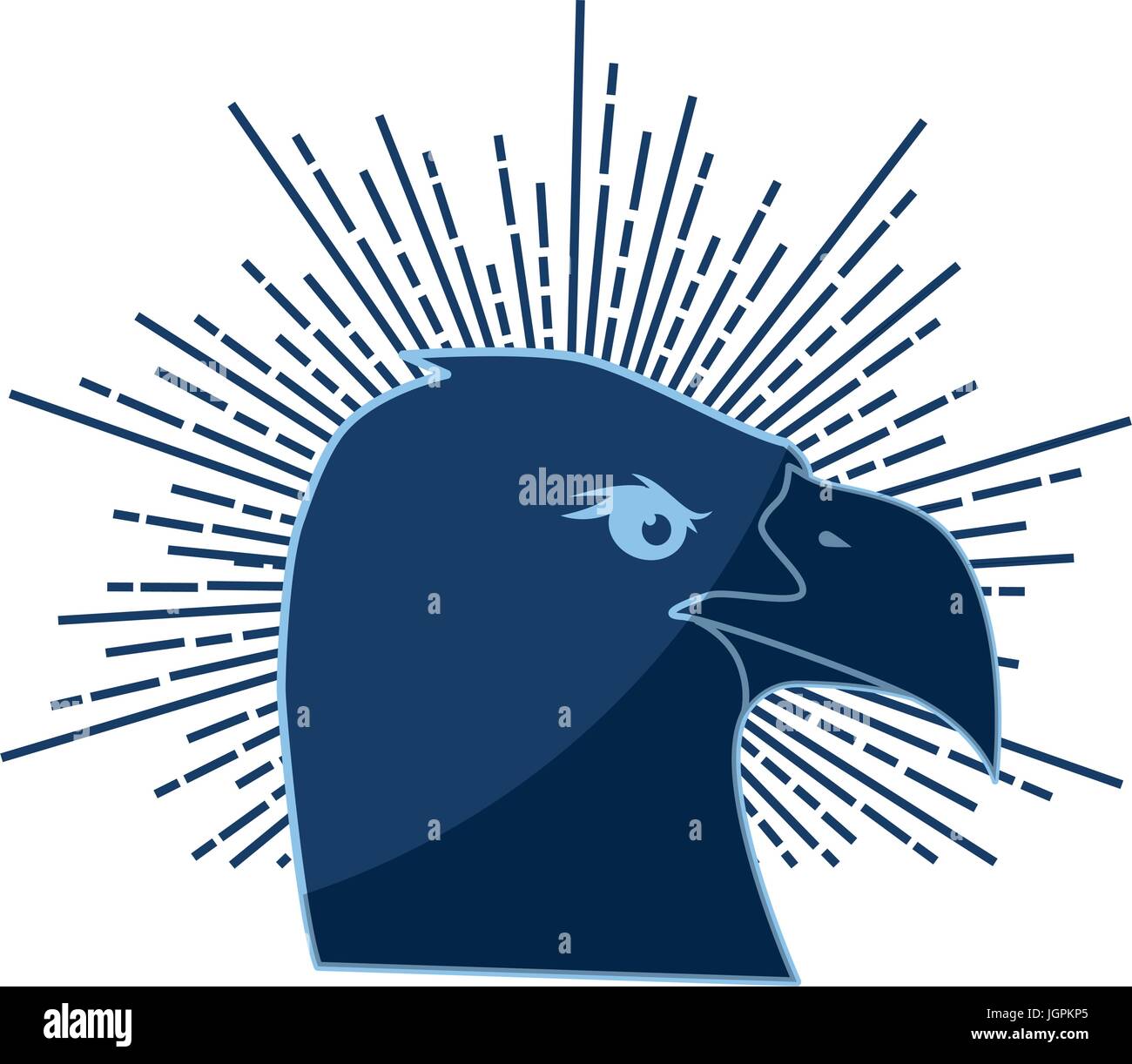 eagle bird icon over white background vector illustration Stock Vector ...