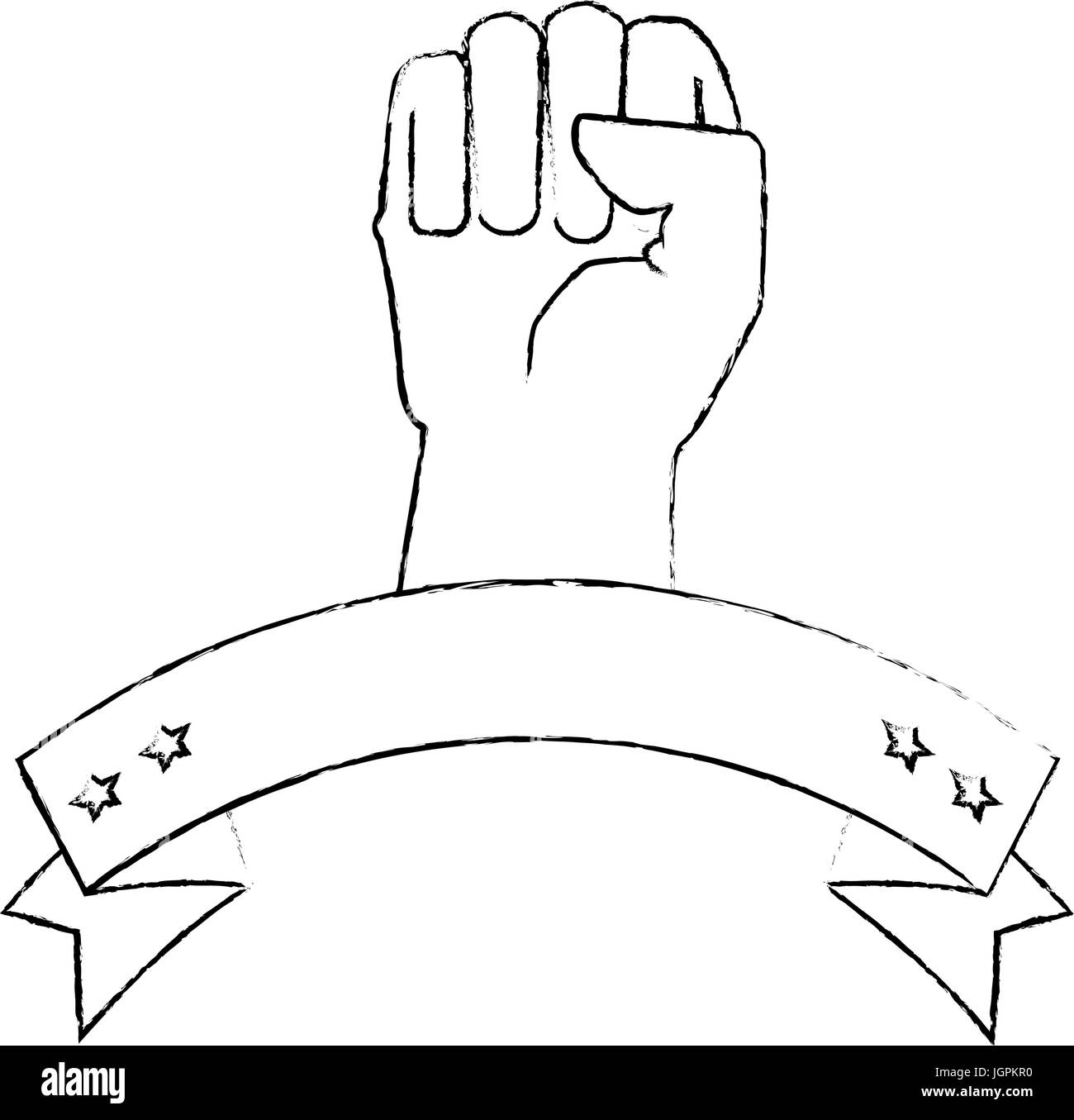 Hand clenched symbol icon vector illustration graphic design Stock ...