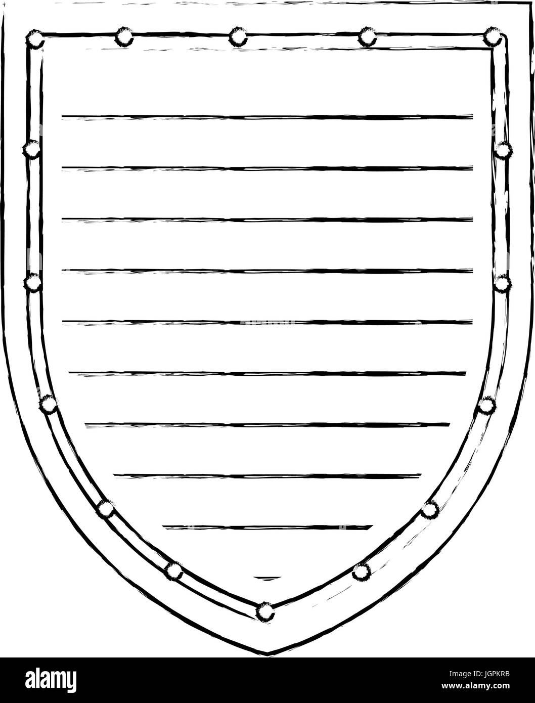 Security shield draw icon vector Stock Vector Images - Alamy