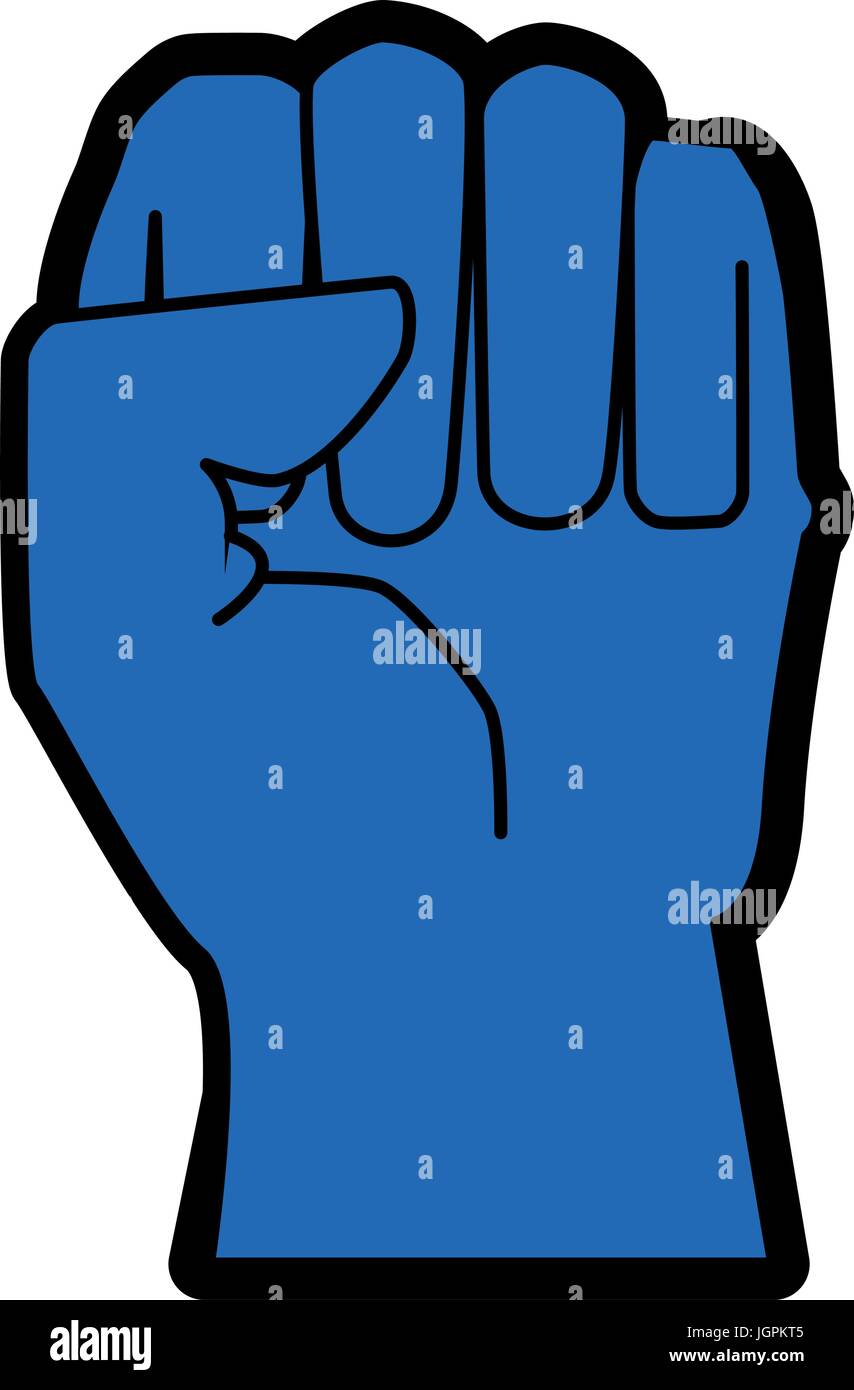 Hand clenched symbol icon vector illustration graphic design Stock ...