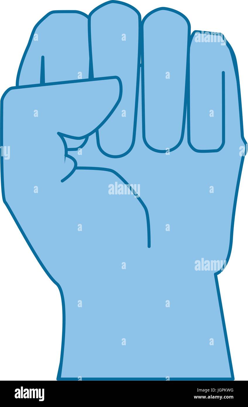 Hand clenched symbol icon vector illustration graphic design Stock ...