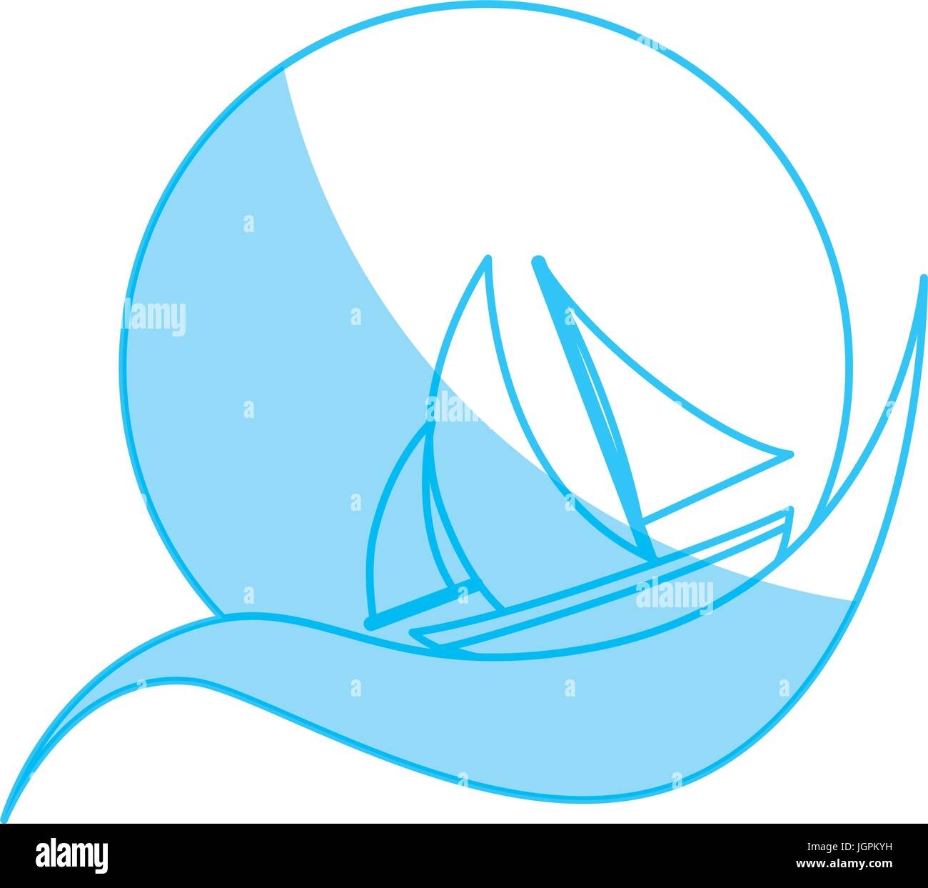 Sailboat ship isolated icon vector illustration graphic design Stock ...