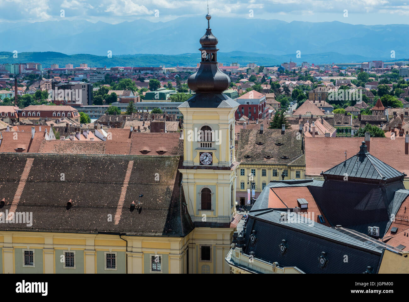 Aerial view with Holy Trinity Church from Lutheran Cathedral of Saint ...