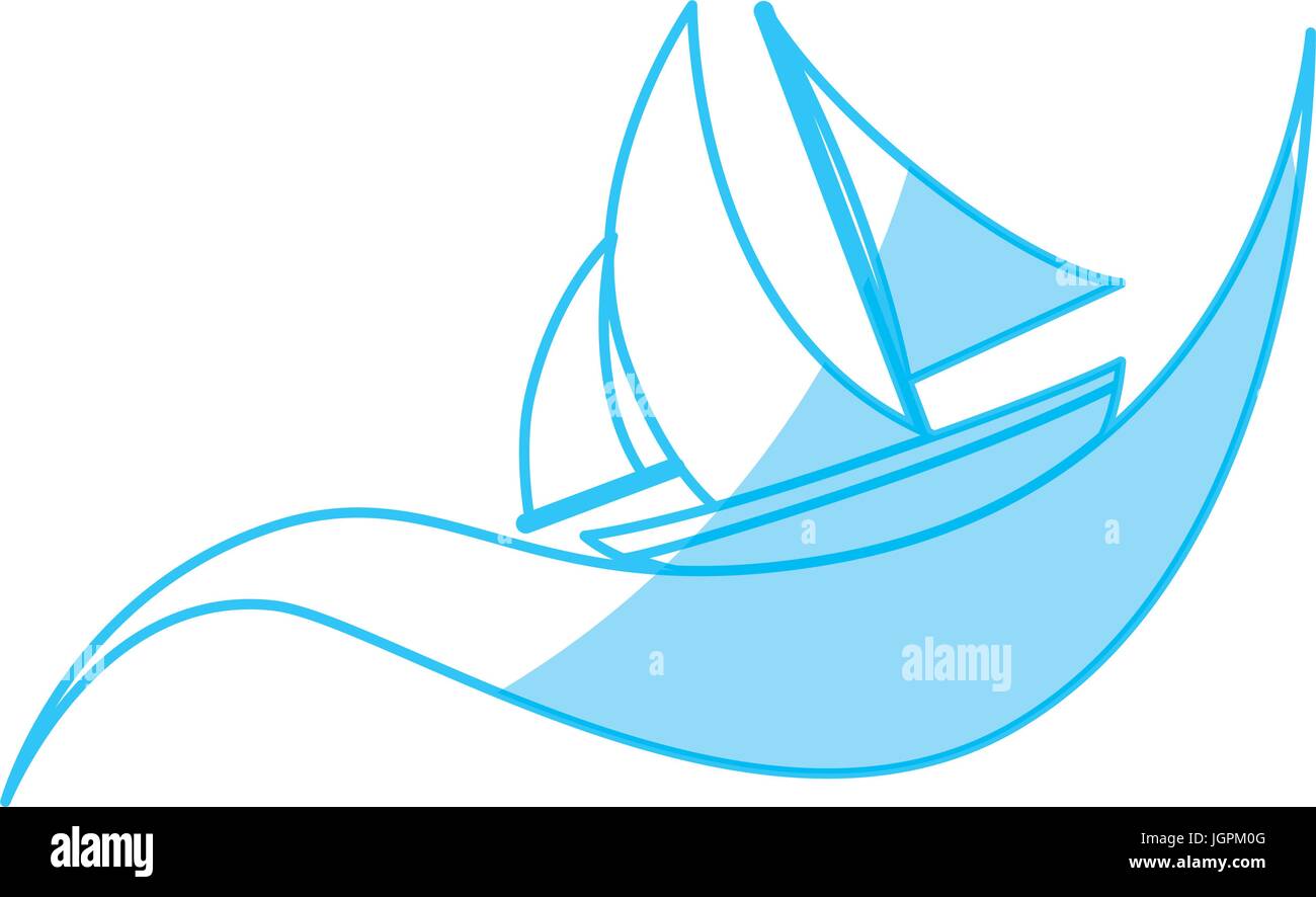 Sailboat ship isolated icon vector illustration graphic design Stock ...