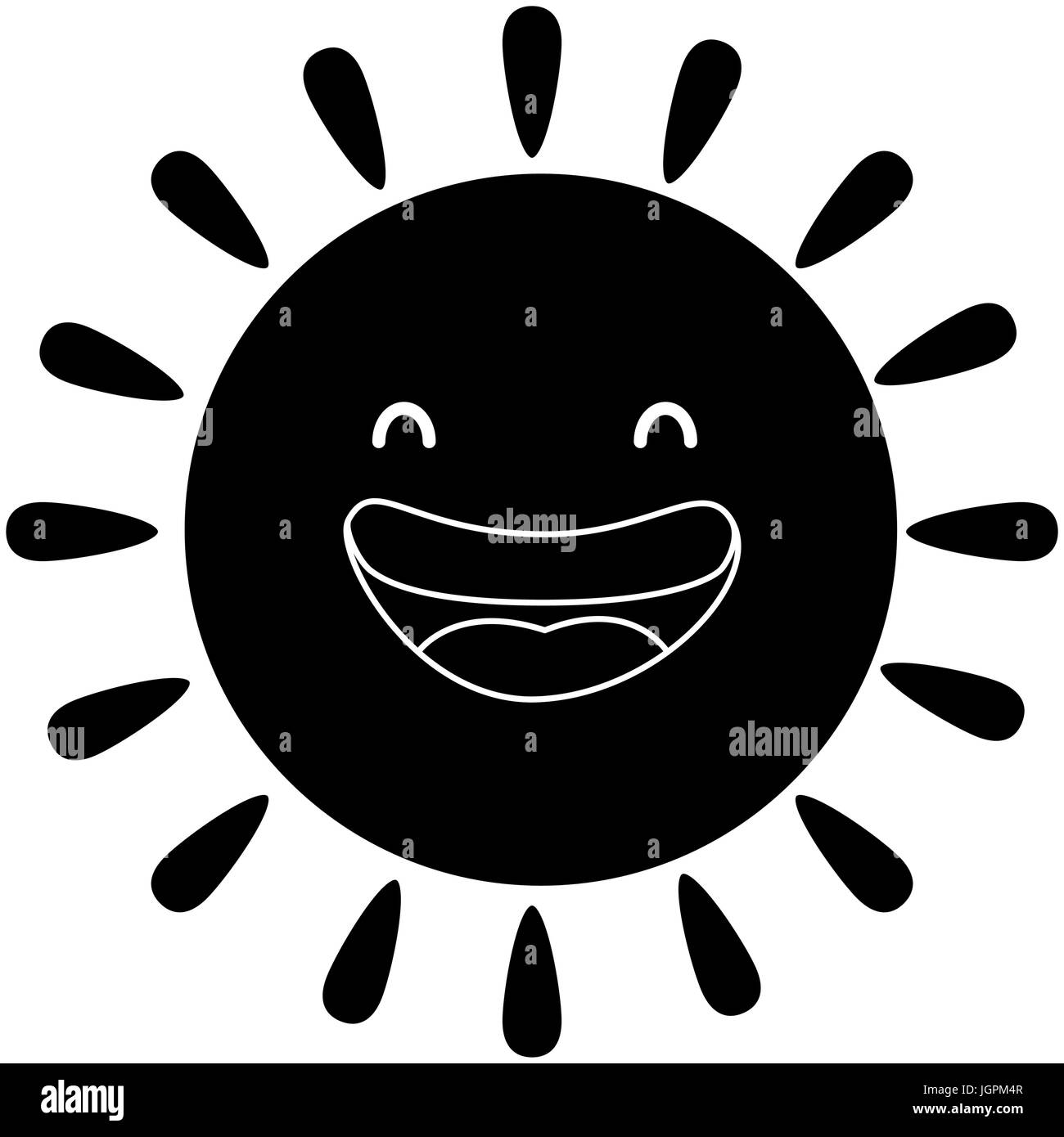 Cute sun cartoon icon vector illustration graphic design Stock Vector ...