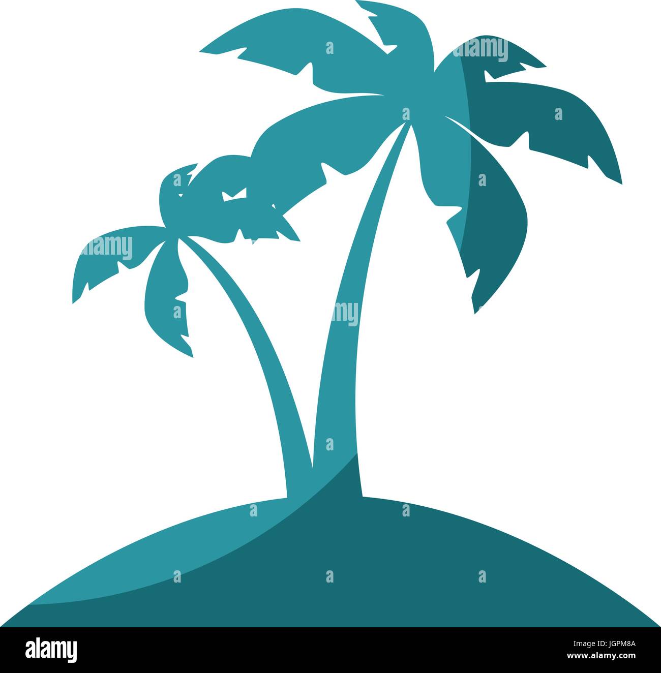 Coastal palms Stock Vector Images - Alamy