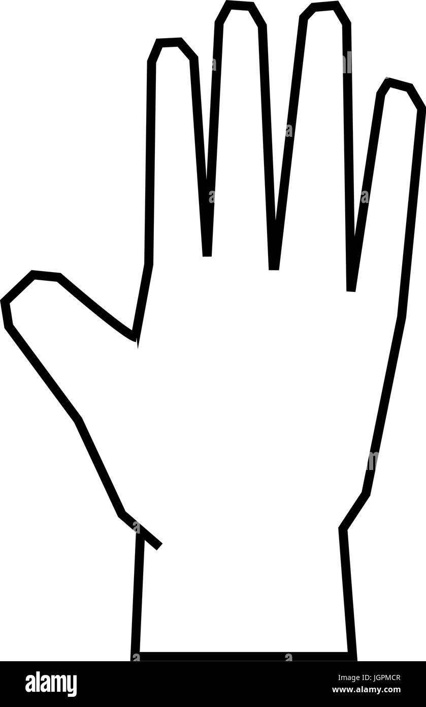 human hand icon Stock Vector Image & Art - Alamy