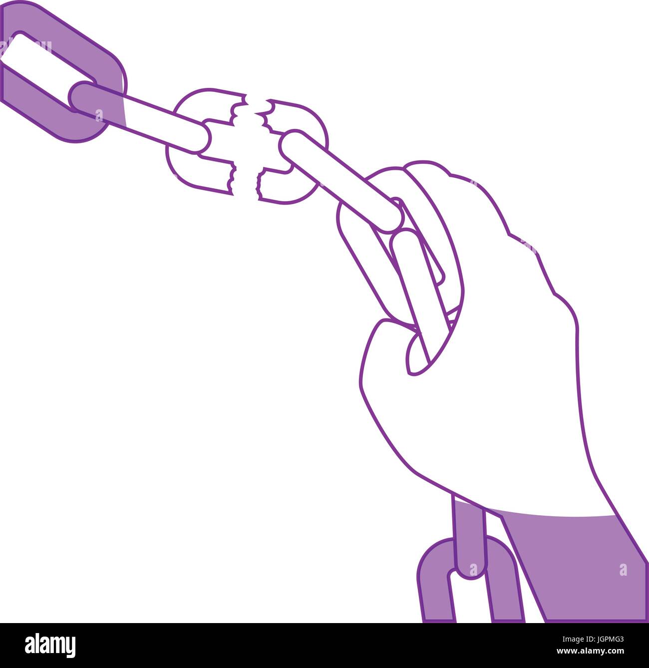 Hand grabbing a chain icon Stock Vector Image & Art - Alamy