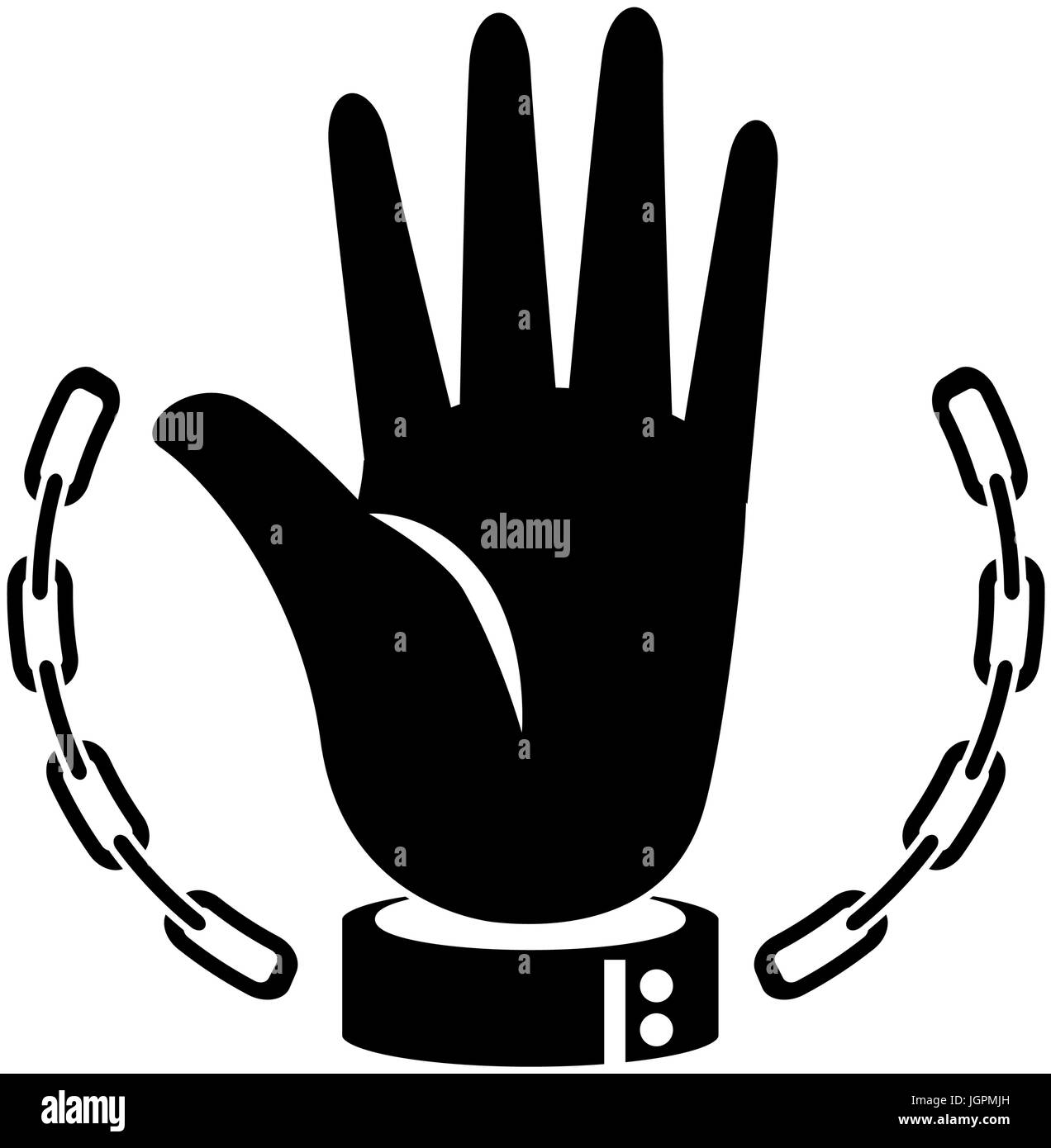 Chain of slavery Stock Vector Image & Art - Alamy