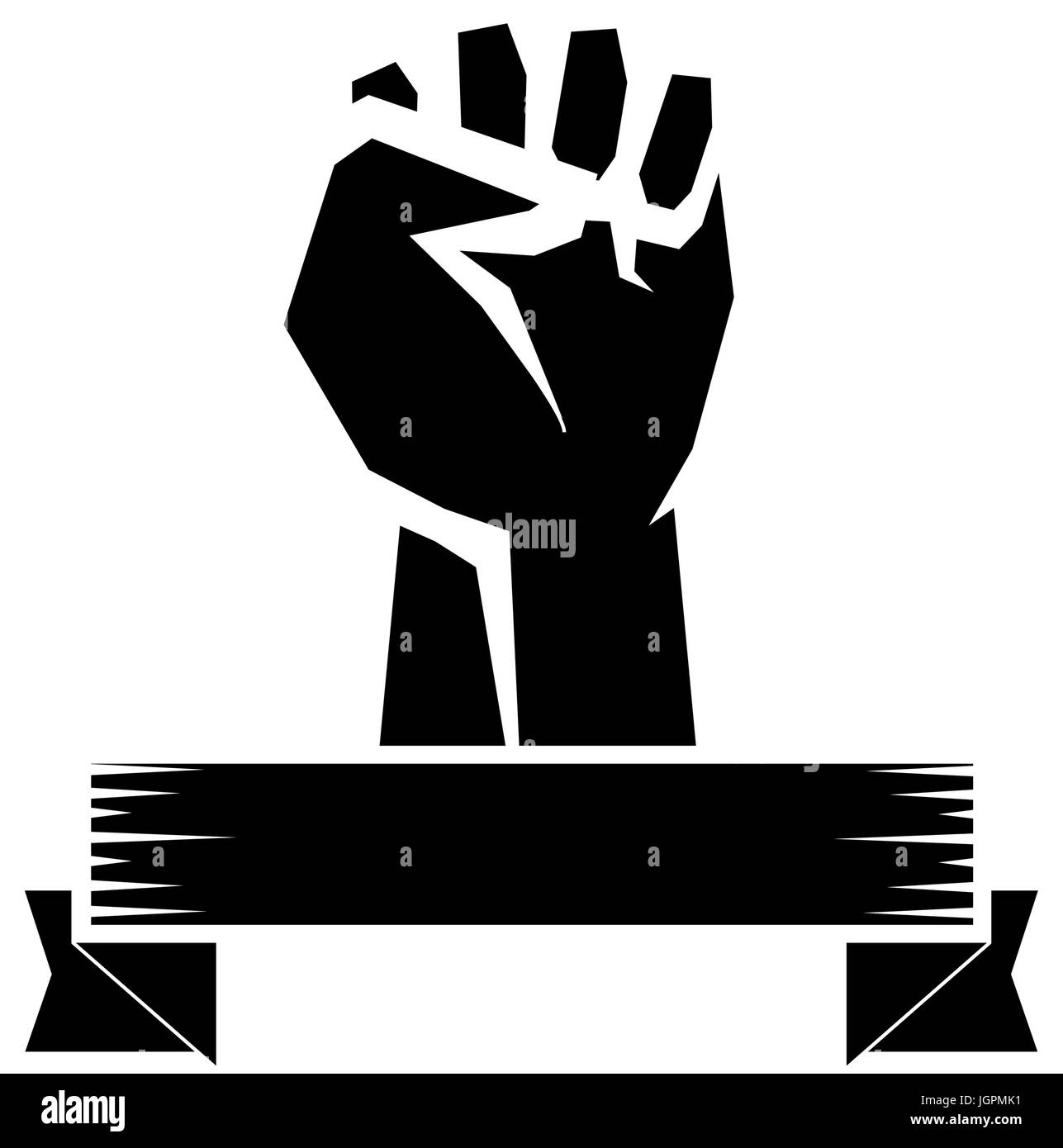Clenched hand symbol Stock Vector Image & Art - Alamy