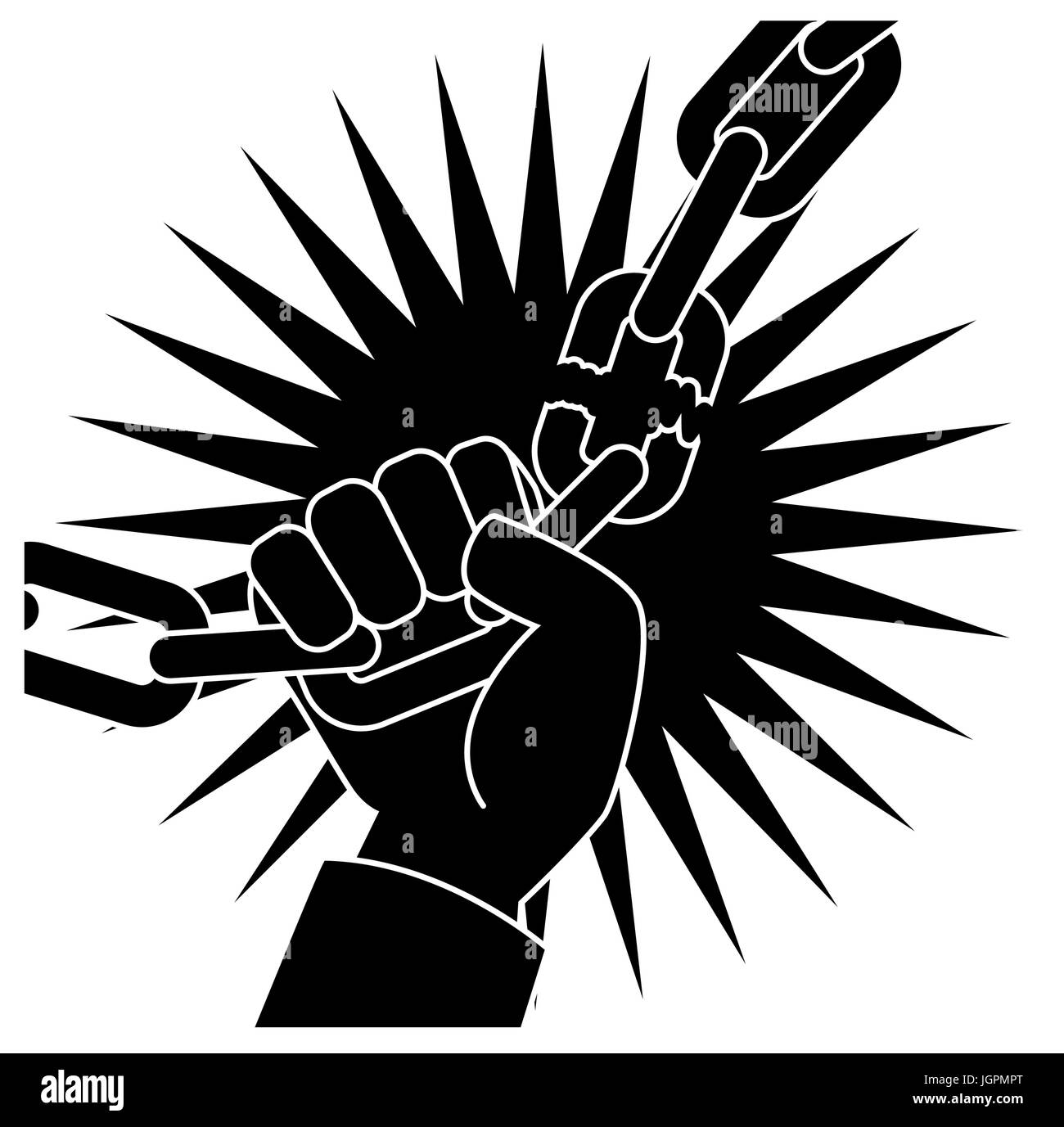 Chain of slavery Stock Vector Image & Art - Alamy