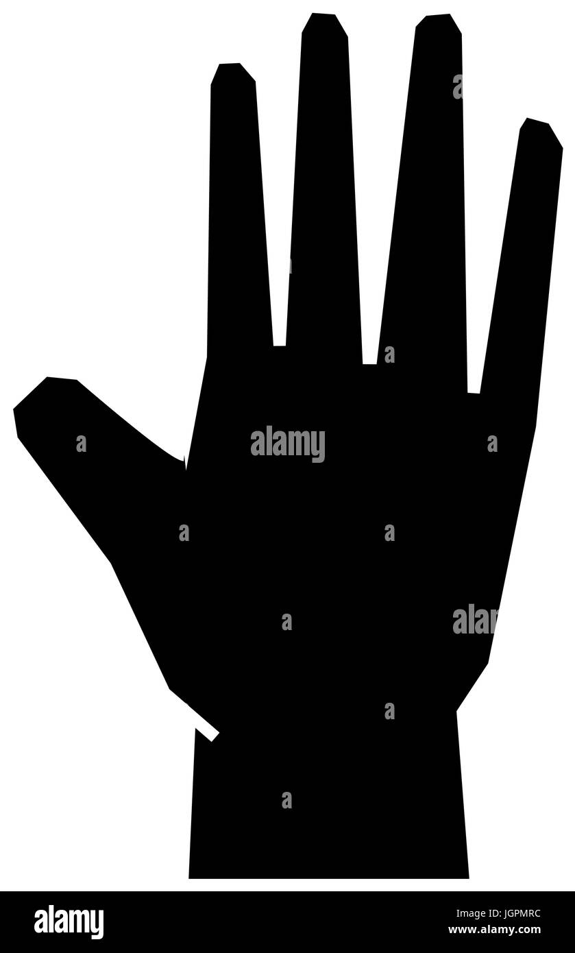Human hand symbol Stock Vector Image & Art - Alamy