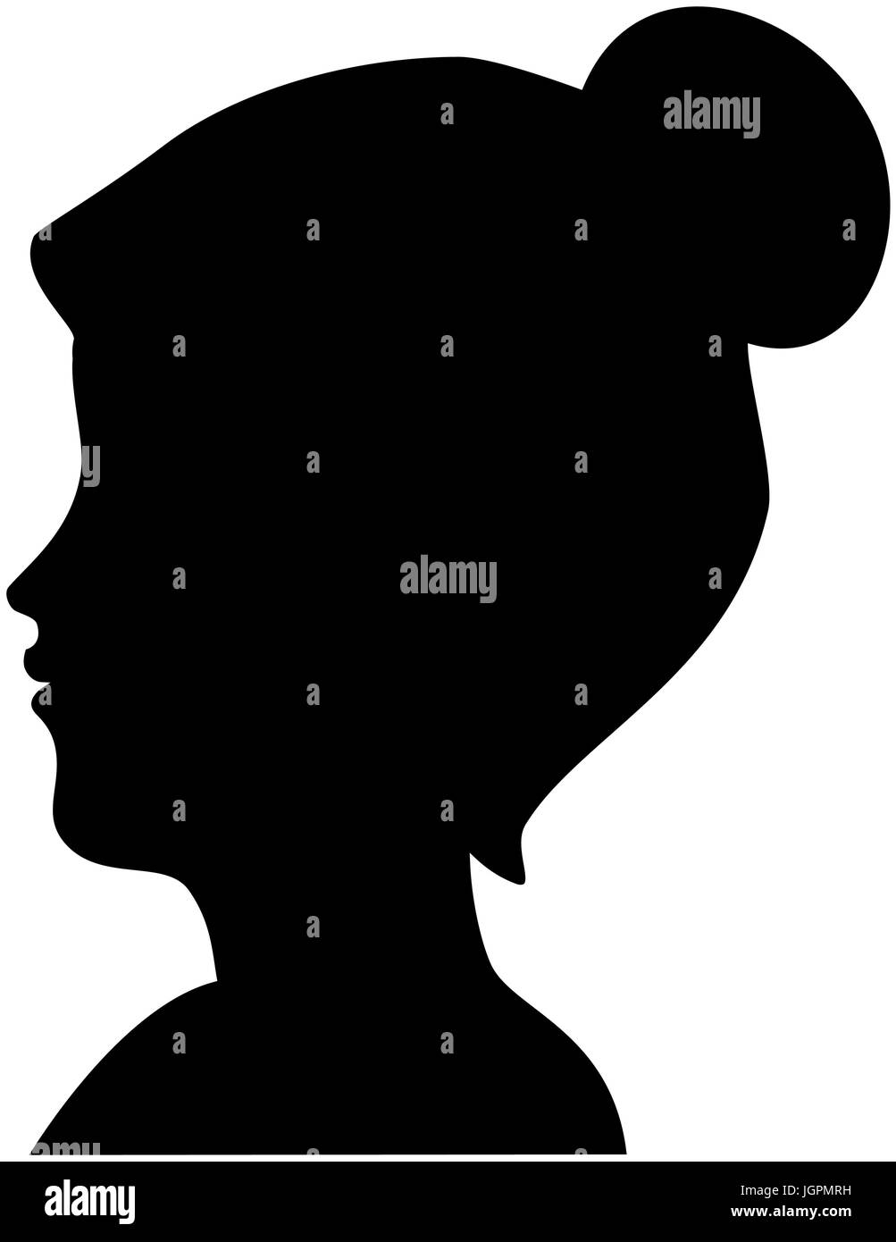 Woman head silhouette Stock Vector Image & Art - Alamy