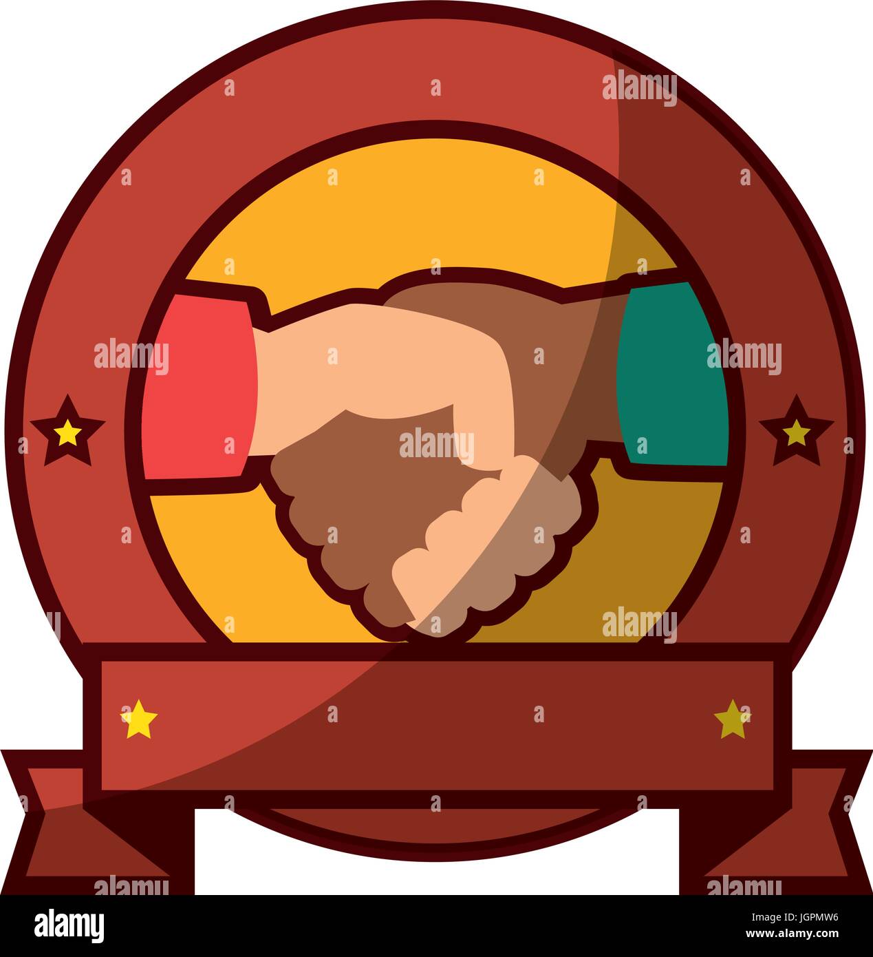 Diversity handshake symbol Stock Vector Image & Art - Alamy